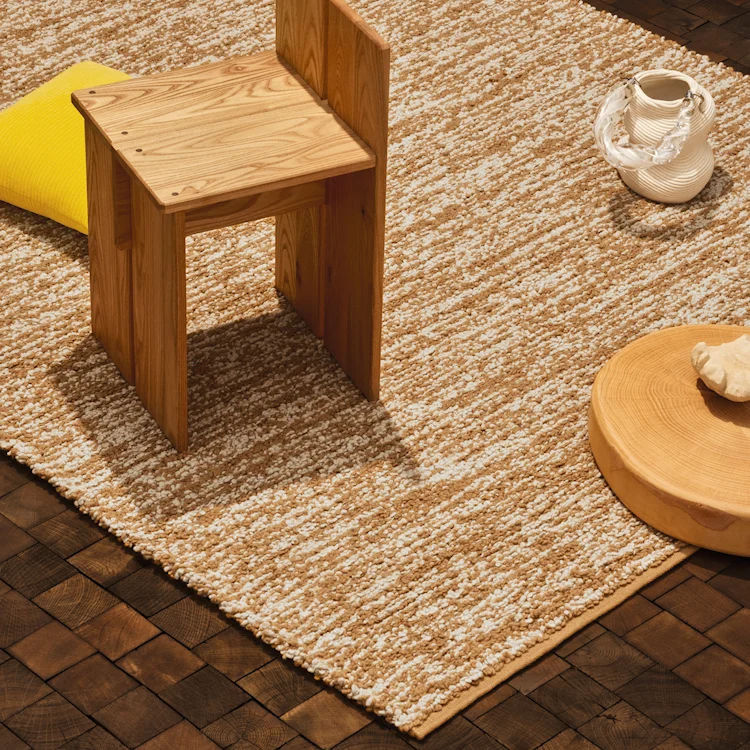 Contemporary rug - MELLOW - KVADRAT - patterned / polyamide / cotton