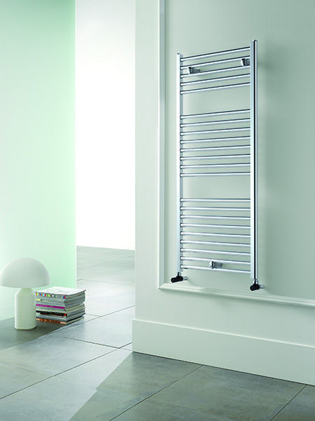 Hot water towel radiator - KROM - AD HOC - contemporary / metal / wall ...