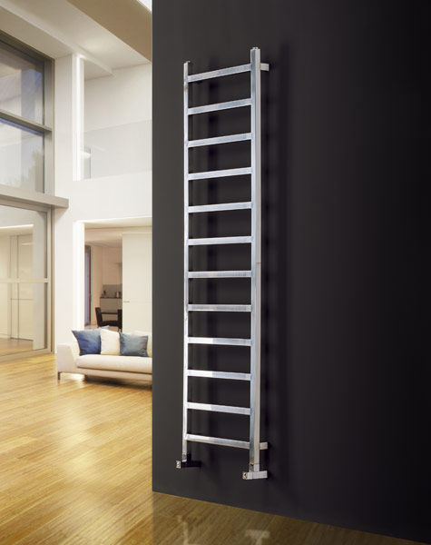 Hot water towel radiator - UPPER - AD HOC - contemporary / metal / wall ...