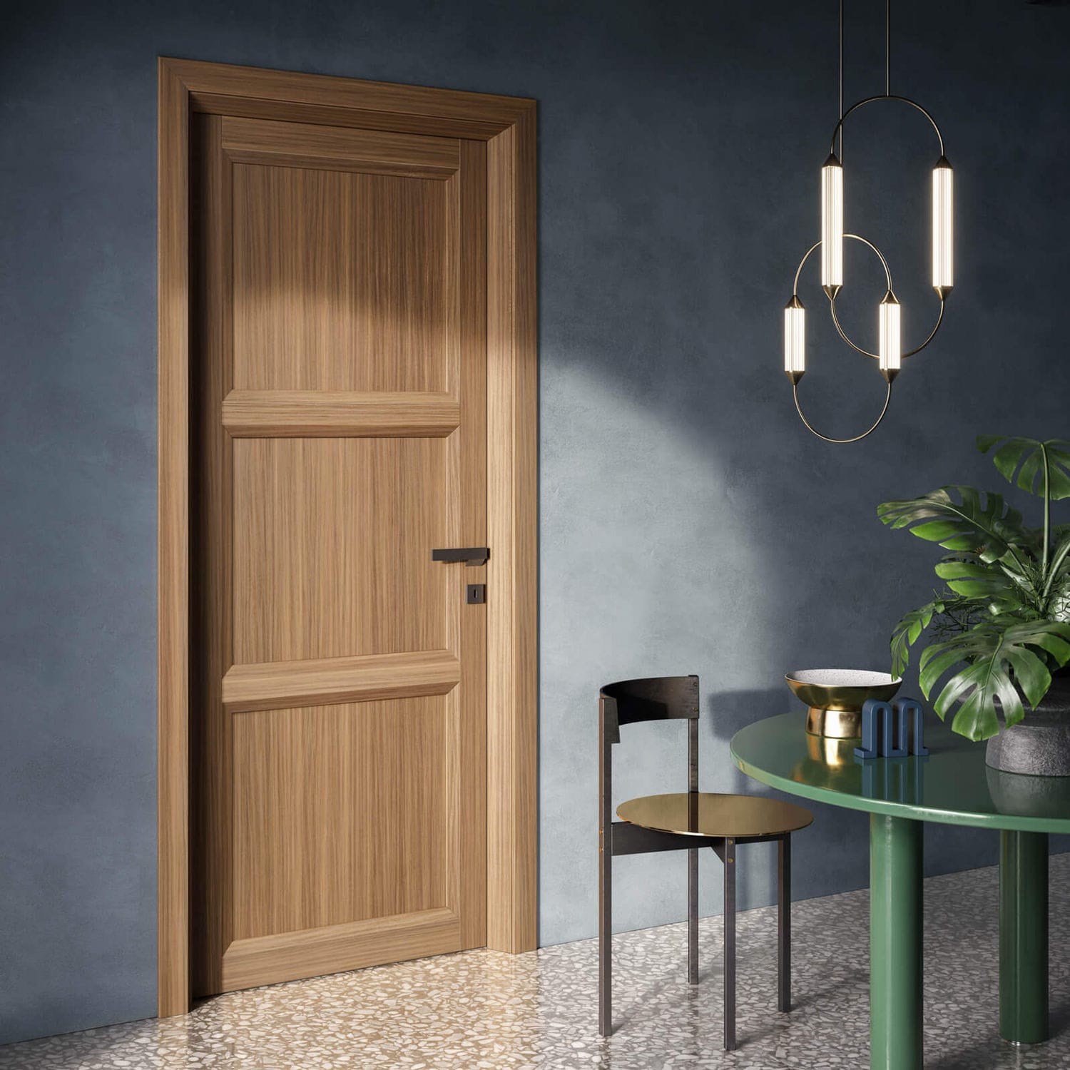 Interior door - TRIA 3PA - GIDEA - laminate / swing / contemporary