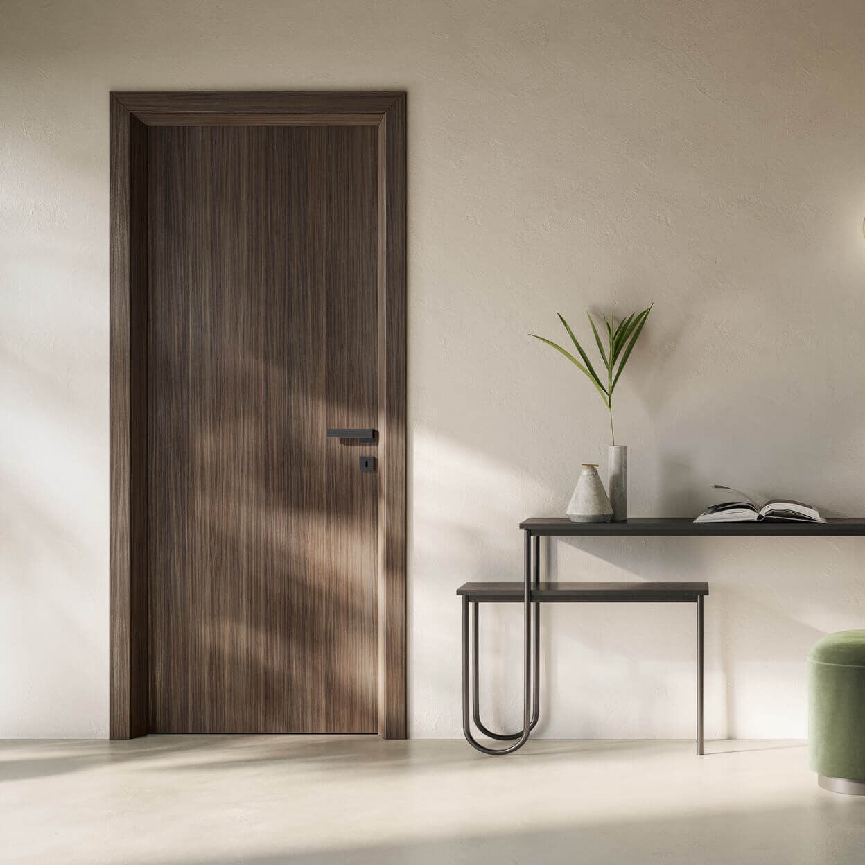 Interior door - NOA 1L COFFEE ALMOND FINISH - GIDEA - laminate / swing ...