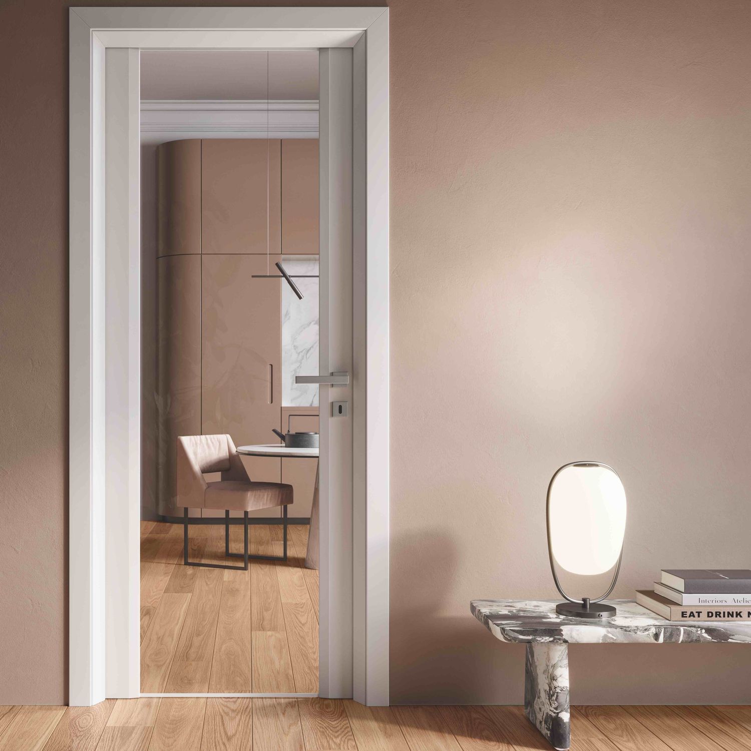 Interior door - CLIMB VISCA 1VST - GIDEA - laminate / swing / contemporary