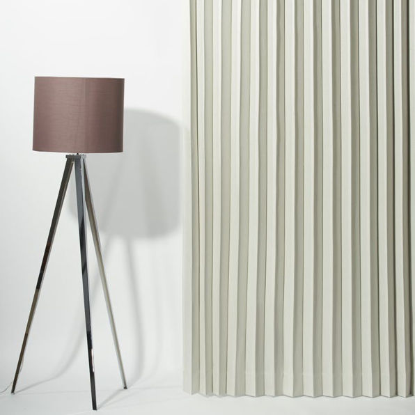 Plain curtain - ORIGAMI : GINETTE - AMI A. LENGLART - striped / pleated