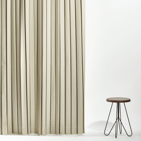 Plain curtain - ORIGAMI : GEORGETTE - AMI A. LENGLART - striped / pleated