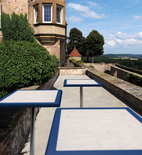 Wooden table top - TAVOLA : CLASSIC - WERZALIT - stone / for restaurant