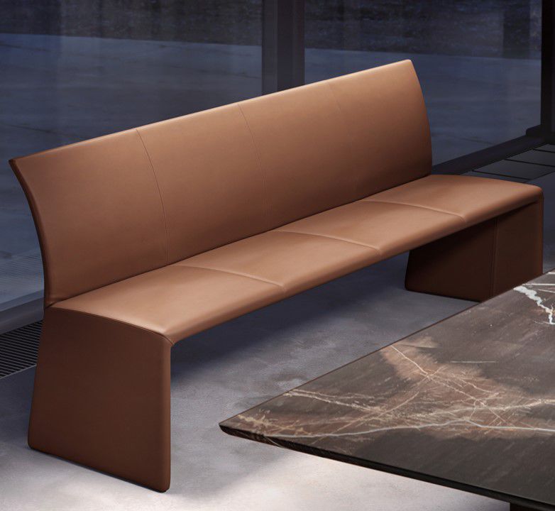 Contemporary upholstered bench - NOBILE - DRAENERT - fabric / leather ...