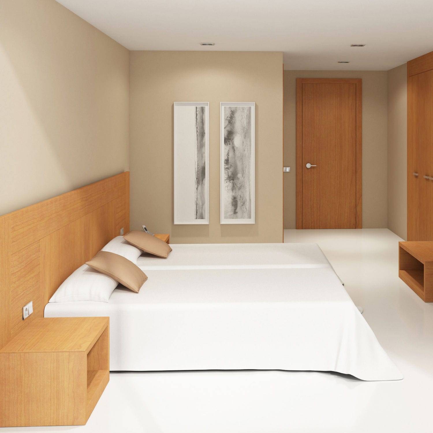 Contemporary hotel room furniture set - CH11 - CARRE furniture