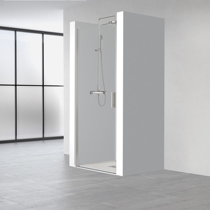 Swing shower screen - HP-310 - PROFILTEK - for alcoves / tempered glass ...