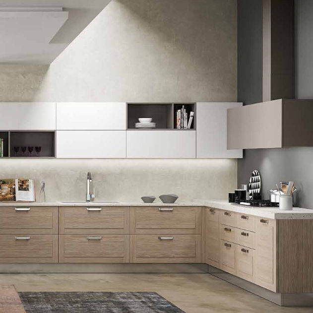 Contemporary kitchen - MEDITERRANEA - BERLONI - wooden / L-shaped ...