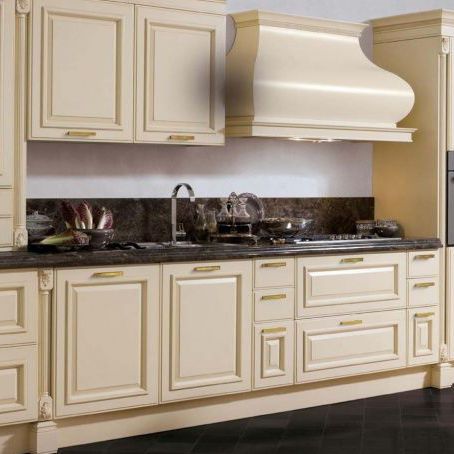 Traditional kitchen - GRANGALA - BERLONI - wooden / with handle