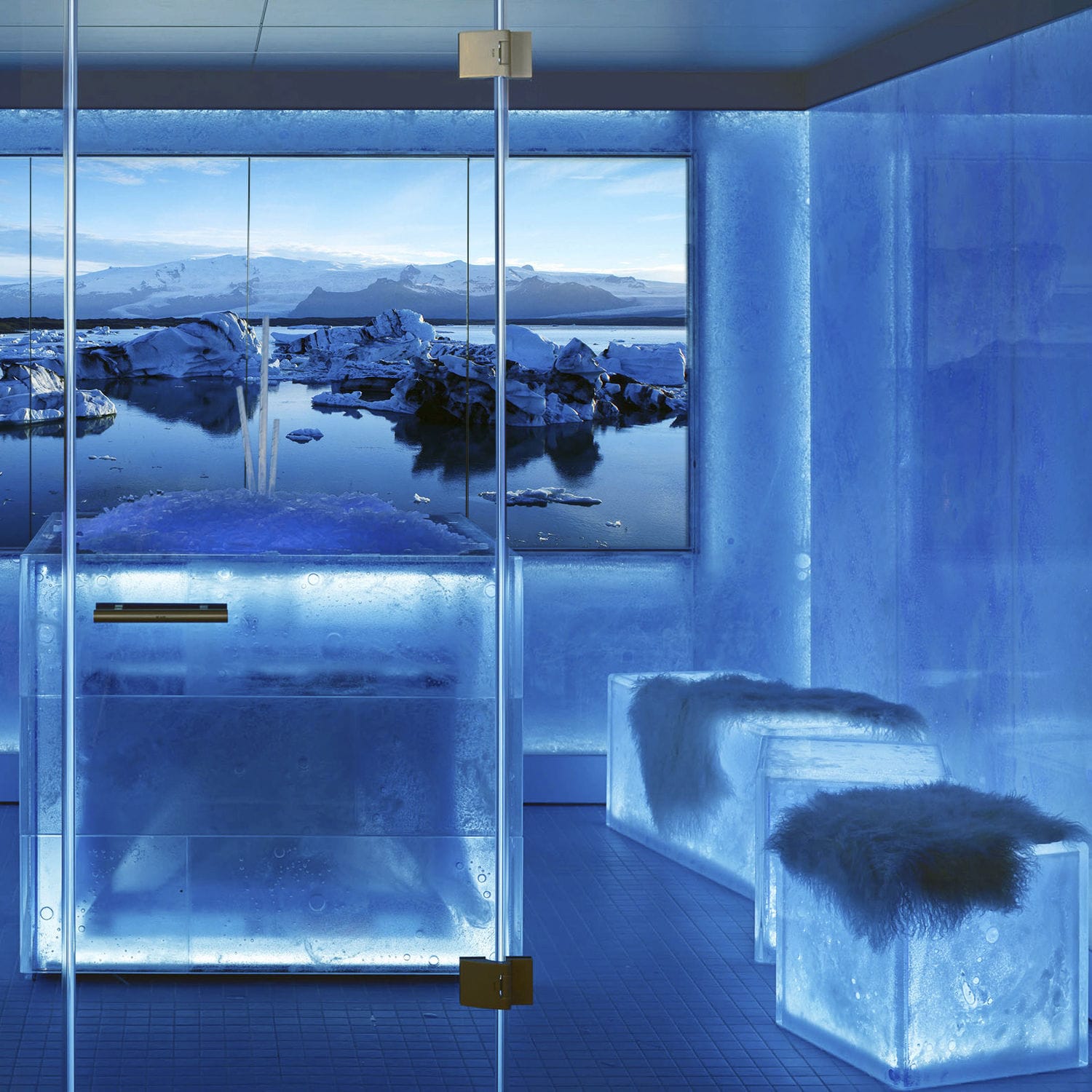Commercial ice room - LOUNGE - KLAFS - for several persons / for sauna