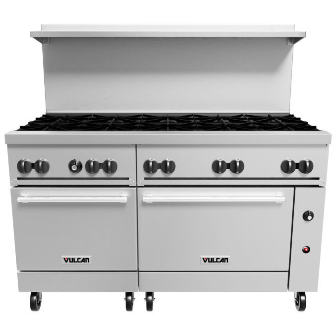 Gas range cooker - 60SS-10B - VULCAN - commercial / 10 burners / 2 oven