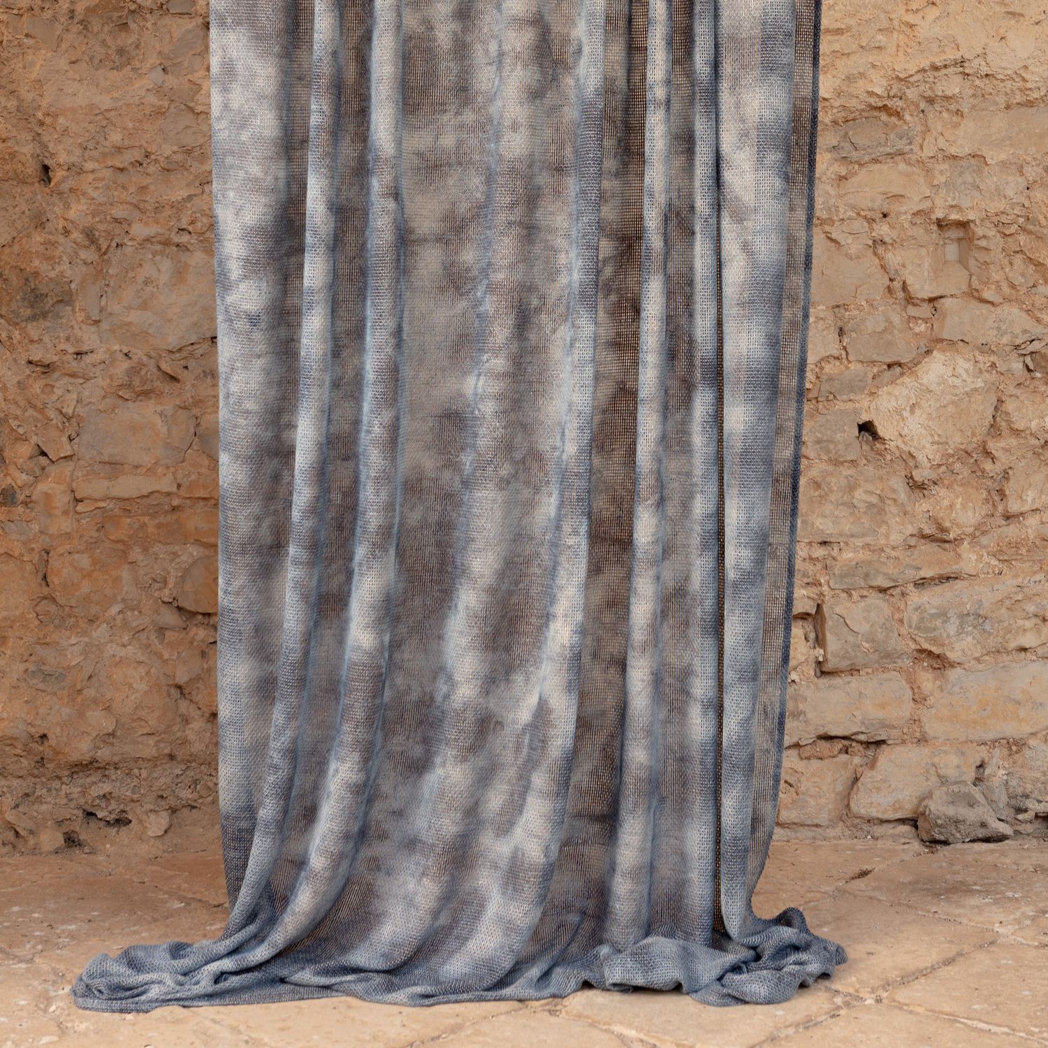 Curtain fabric - SOGNO - Fischbacher 1819 - plain / cotton / linen