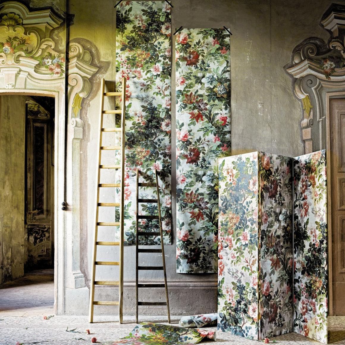 Interior wall-covering - LADY ROXANA - Rubelli - fabric / printed / wallpaper look