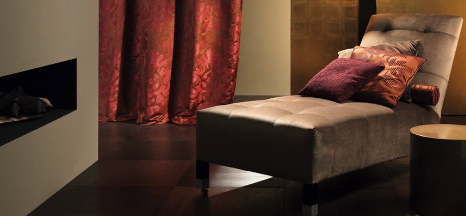 Upholstery fabric - AVALON - SAHCO - plain / velvet / Trevira CS®