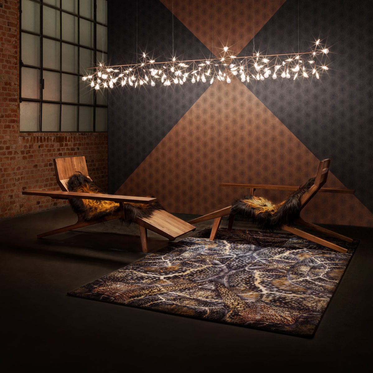 Contemporary chaise longue - Liberty - moooi - American walnut ...