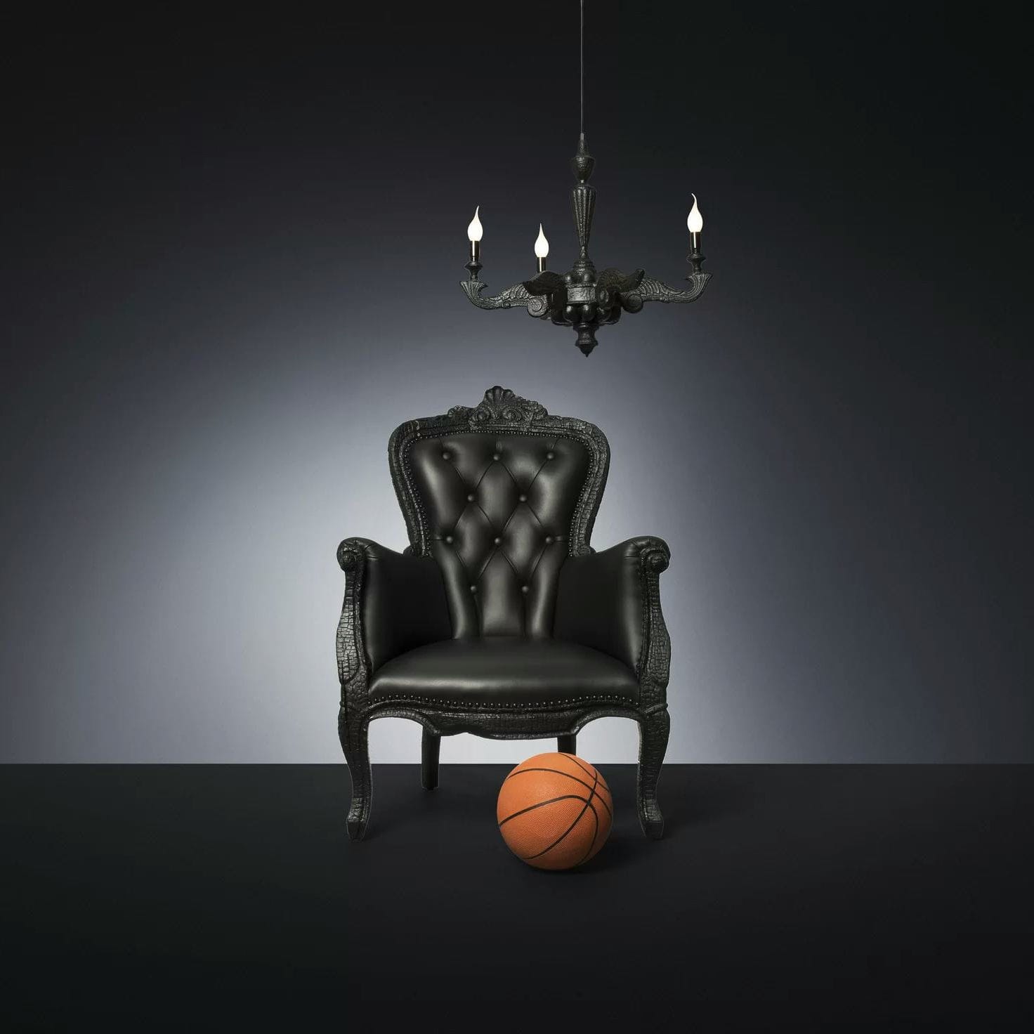 Traditional armchair - Smoke - moooi - in fire-retardant fabric ...