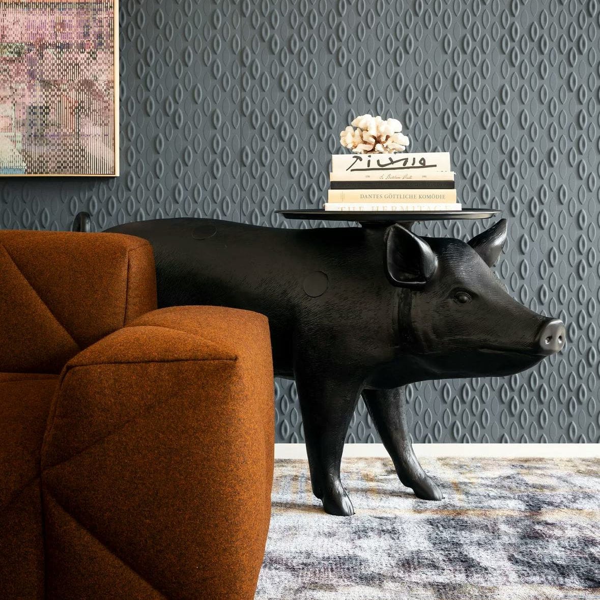 Original design side table - Pig - moooi - ABS / polyester / polyester base