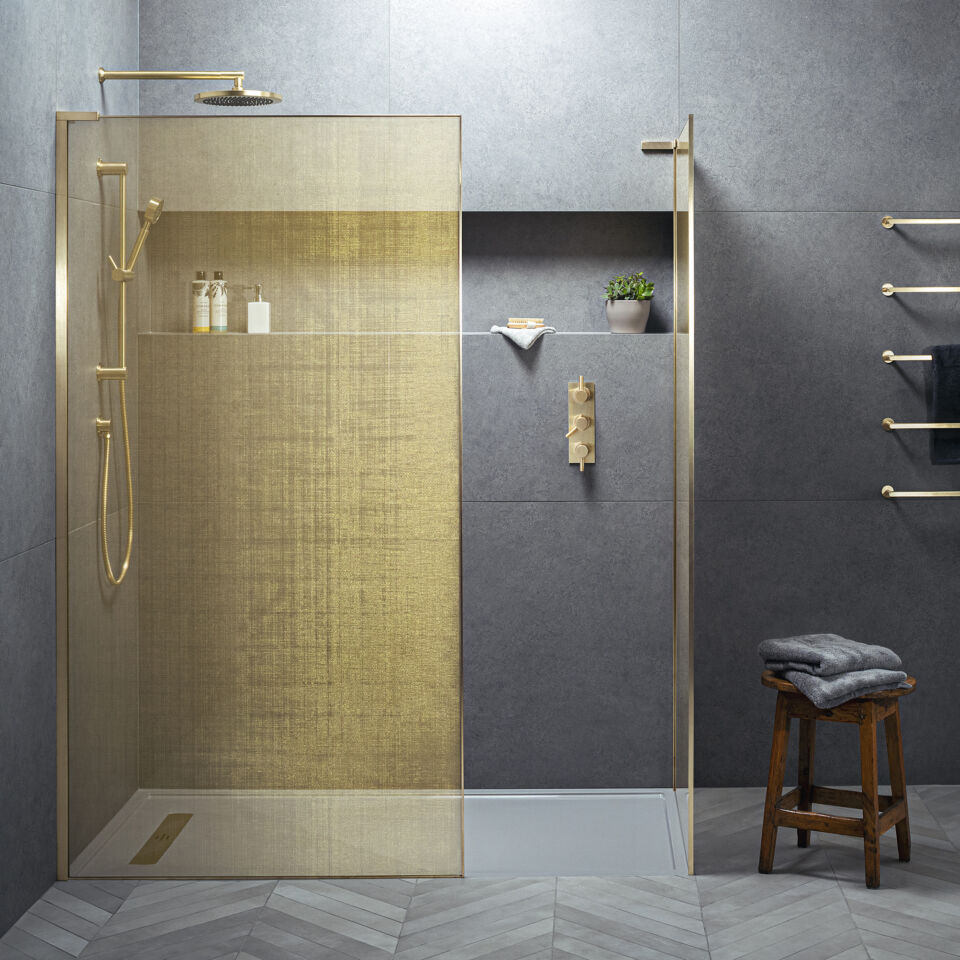 Glass shower enclosure - EWMP - matki showering - fixed / rectangular ...