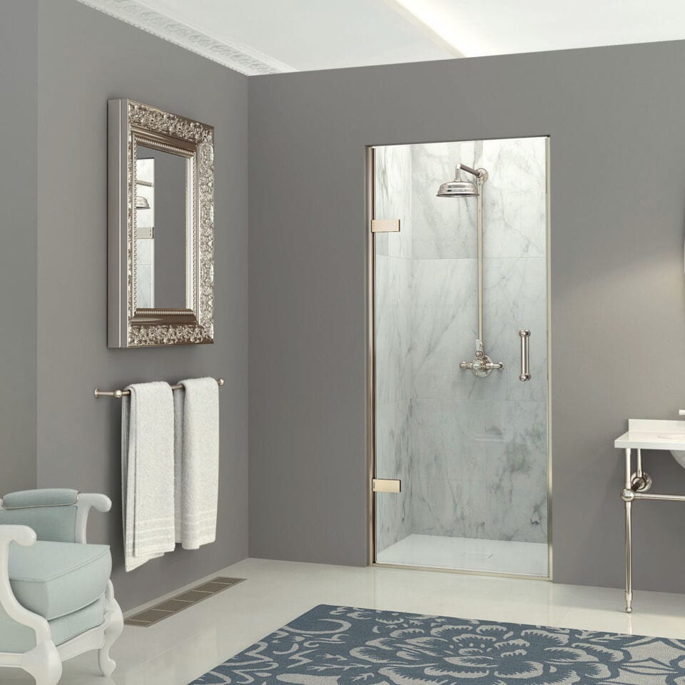 Swing shower screen - EPR - matki showering - for alcoves / tempered ...