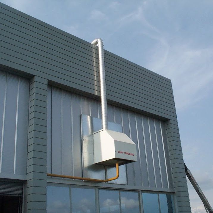 Gas radiant panel - GIRAD WITH CONDENSING UNIT - FRACCARO - ceiling ...