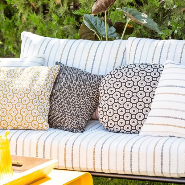 Upholstery fabric - NAUTICA FR - GANCEDO - for curtain / plain / striped