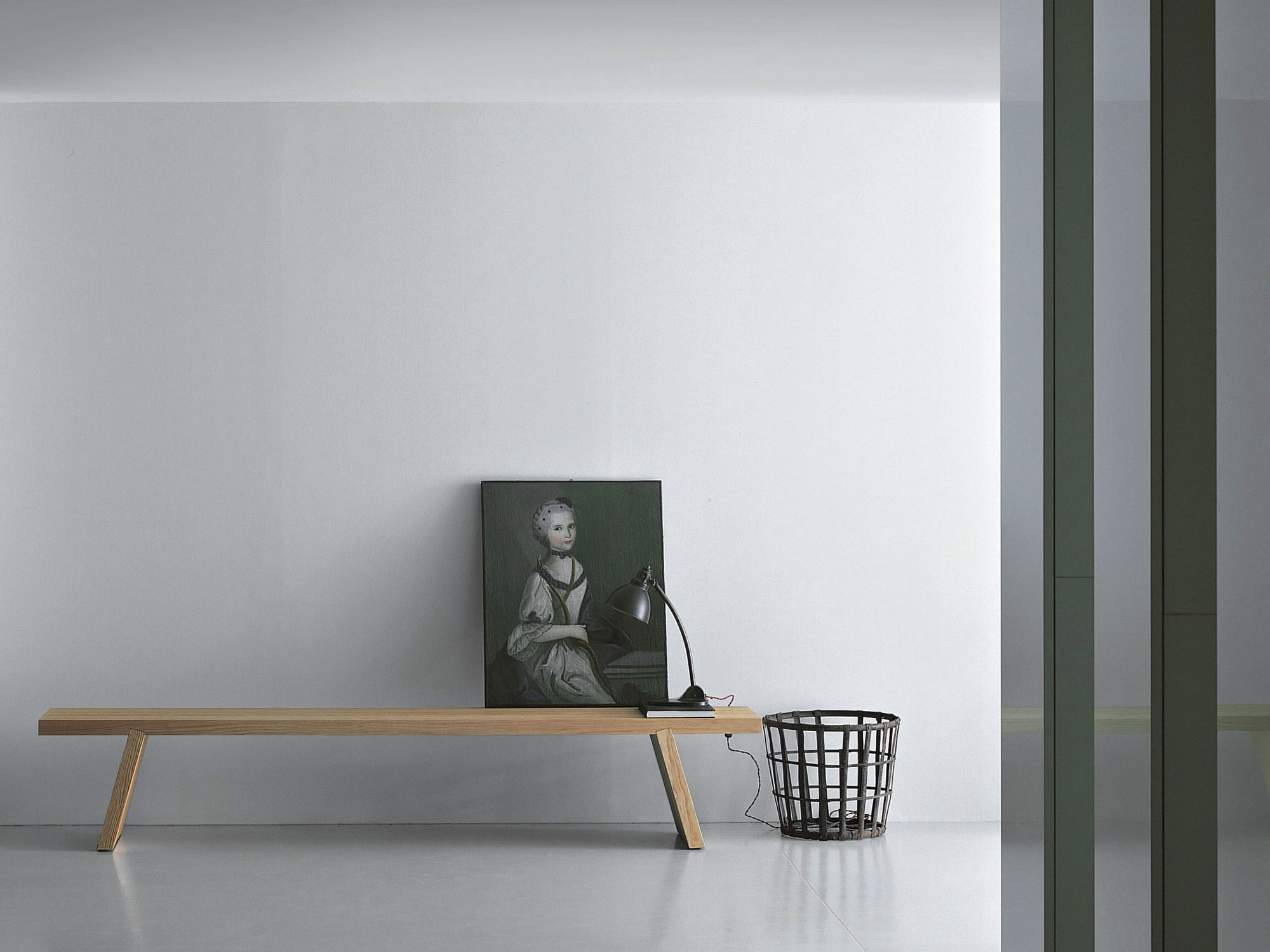 Contemporary bench - GROOVE - Porro - solid wood / by Piero Lissoni