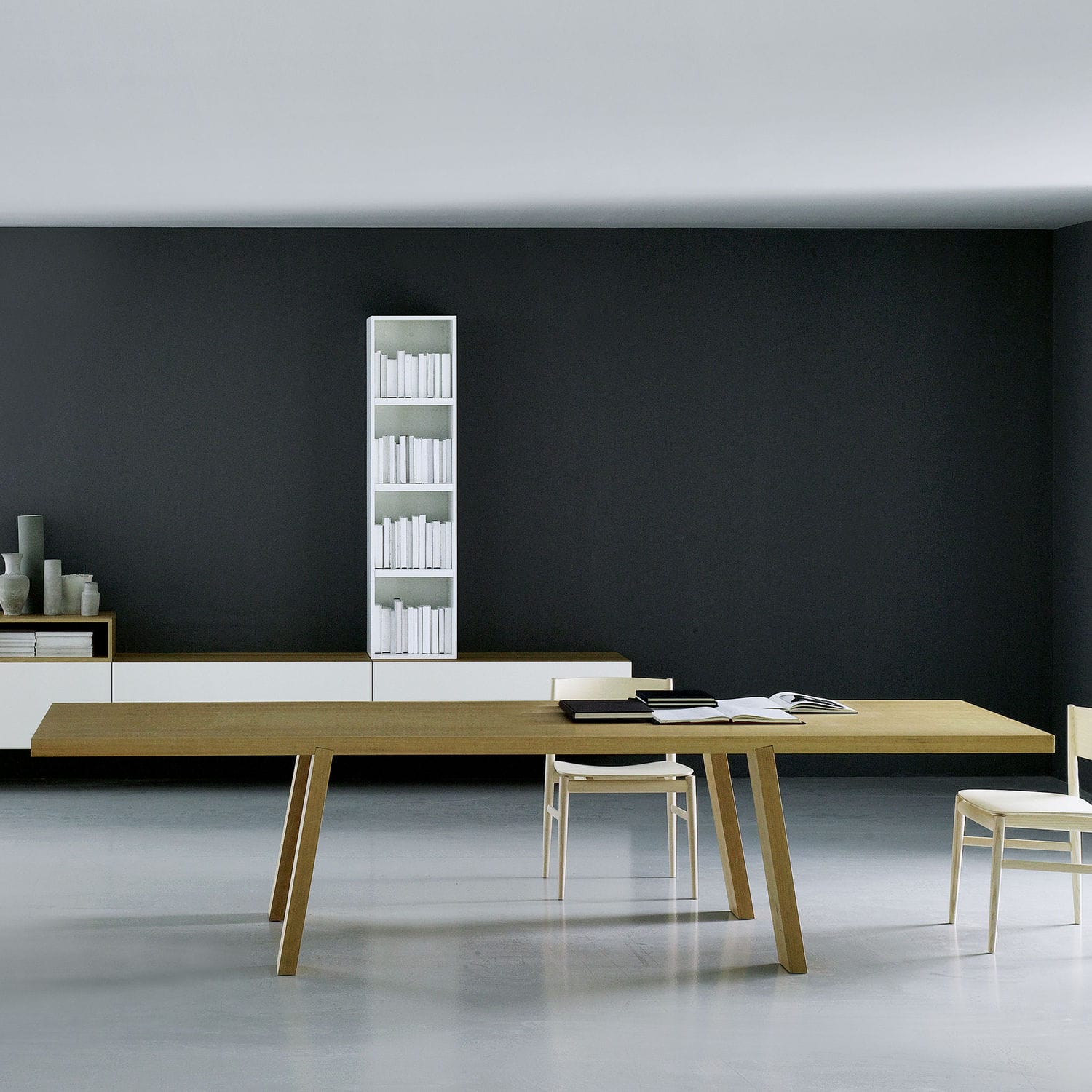 Contemporary table - MINIMO LIGHT - Porro - wooden / rectangular / by ...