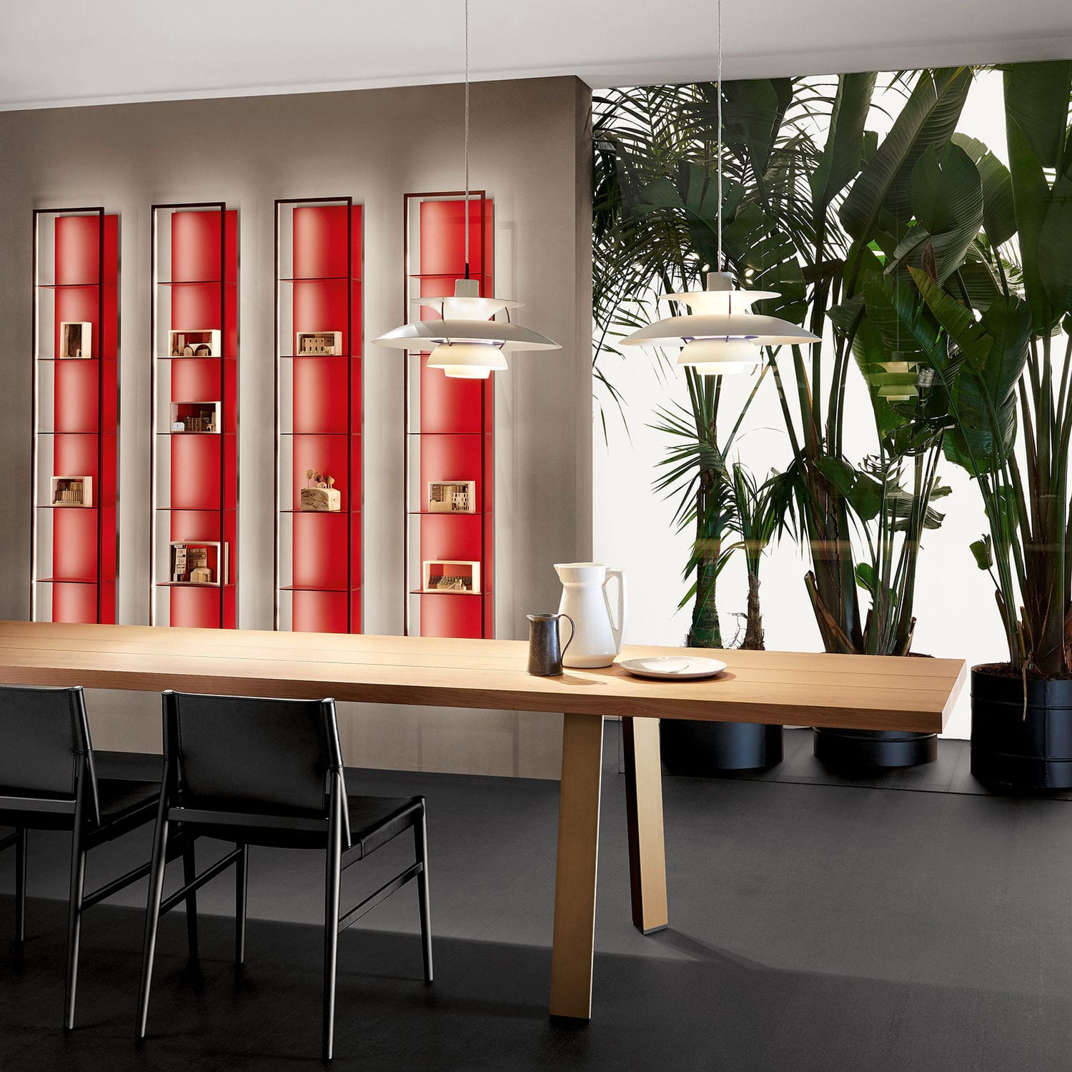 Wall-mounted bookcase - GAP - Porro - contemporary / metal / with built ...