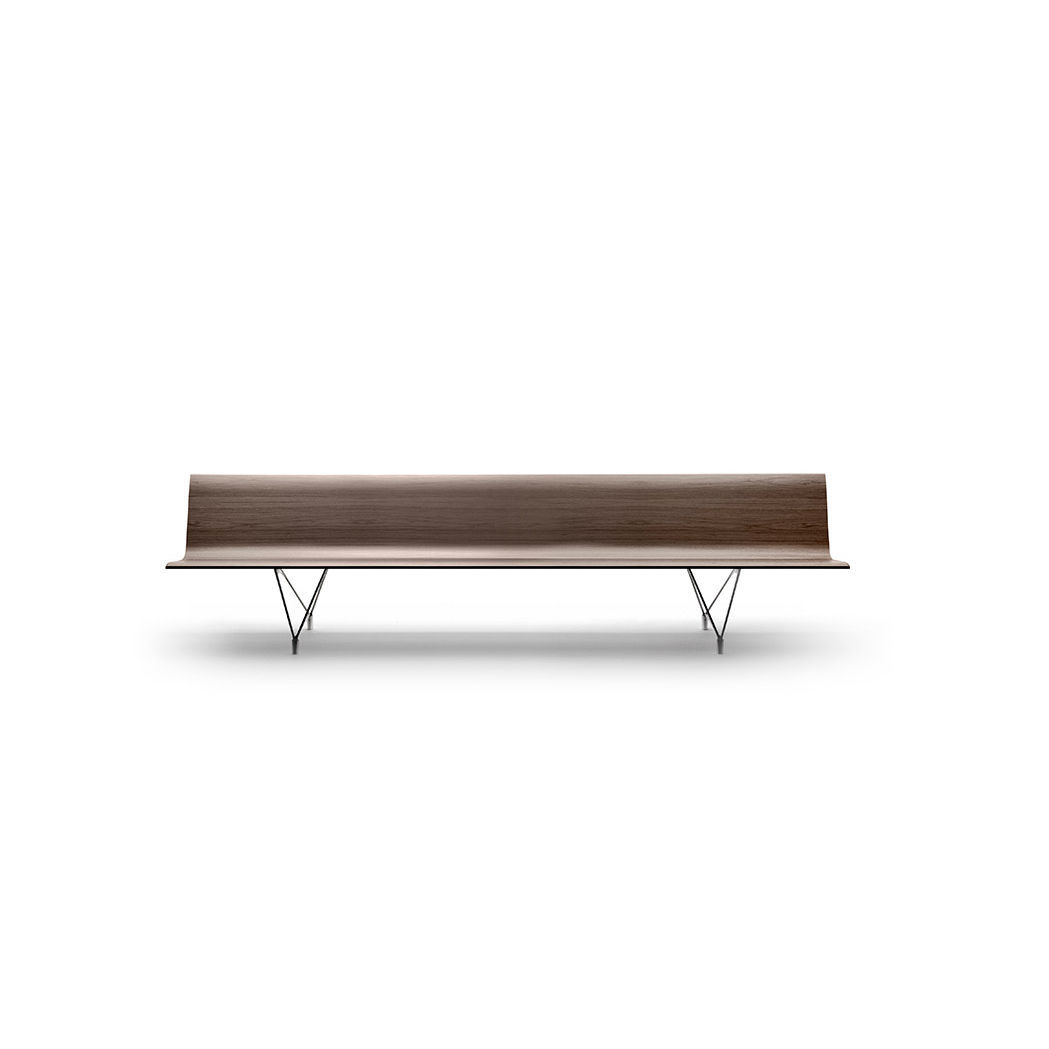Contemporary public bench - AERO - Sellex - stainless steel / HPL ...