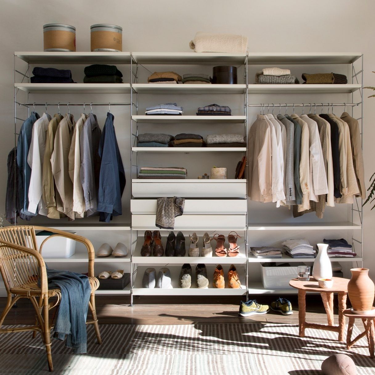 Wall-mounted shelving system - TRIA - Mobles 114 editions ...