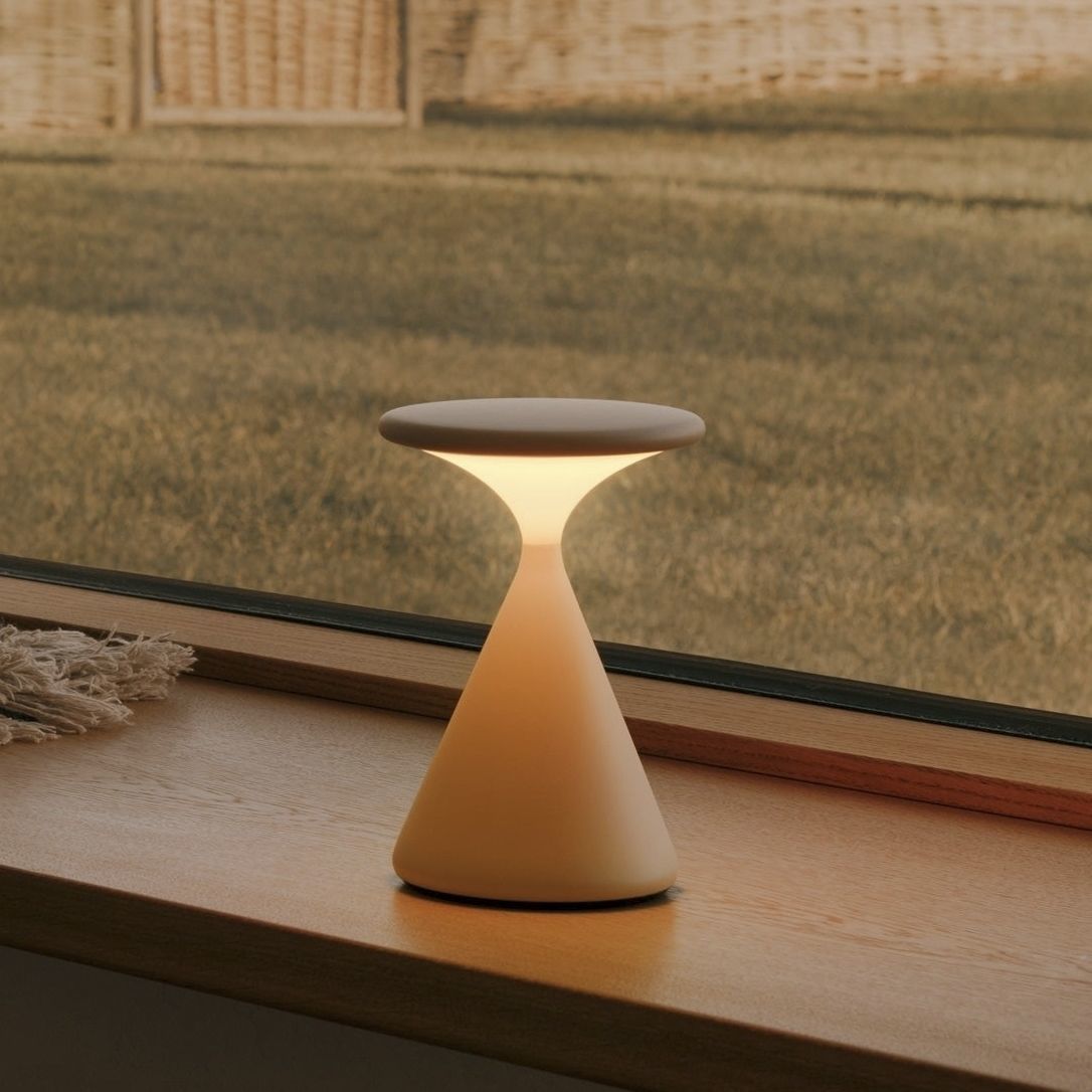 Table lamp - Salt - GRAU - portable / aluminum / contemporary