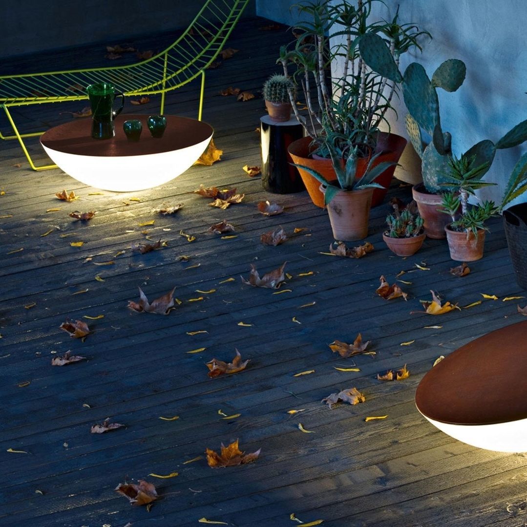 Contemporary coffee table - SOLAR - FOSCARINI - polyethylene / metal ...