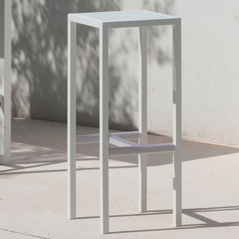 Contemporary bar stool - CONRAD - Unopiù - iron base / 4-legged / with ...