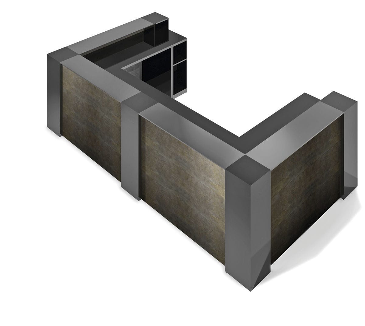 Corner reception desk - SQUARE - GEKIPS - wooden / for hotel