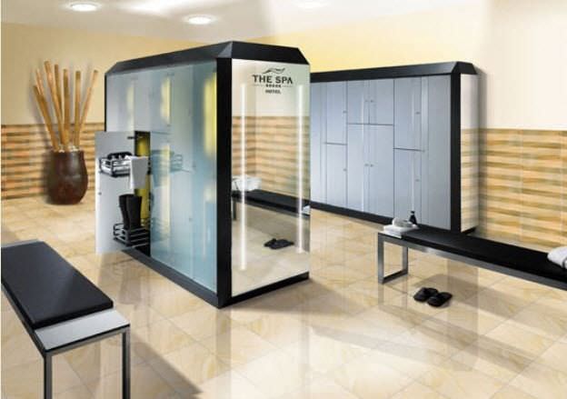 Glass locker - PREFINO S 5000 - GEKIPS - for public building / secure