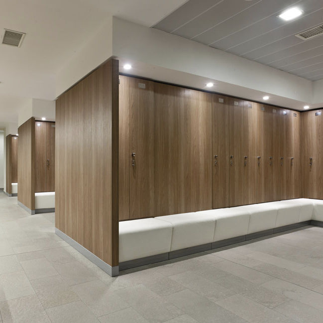 Melamine locker - BANCO : ANB 11 - GEKIPS - for public building / for ...