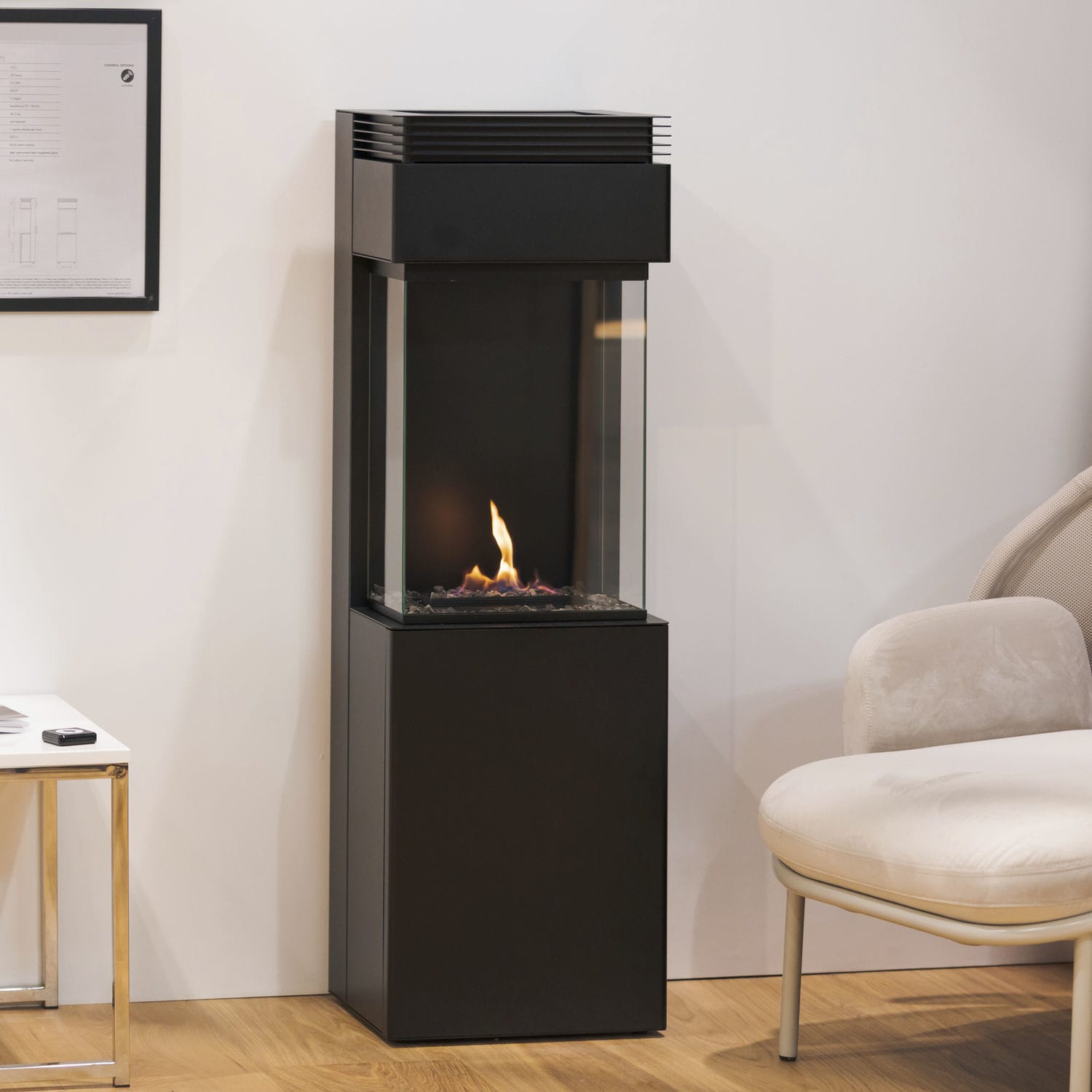 Bioethanol fireplace - POLARIS - Planika - built-in / wall / ventless