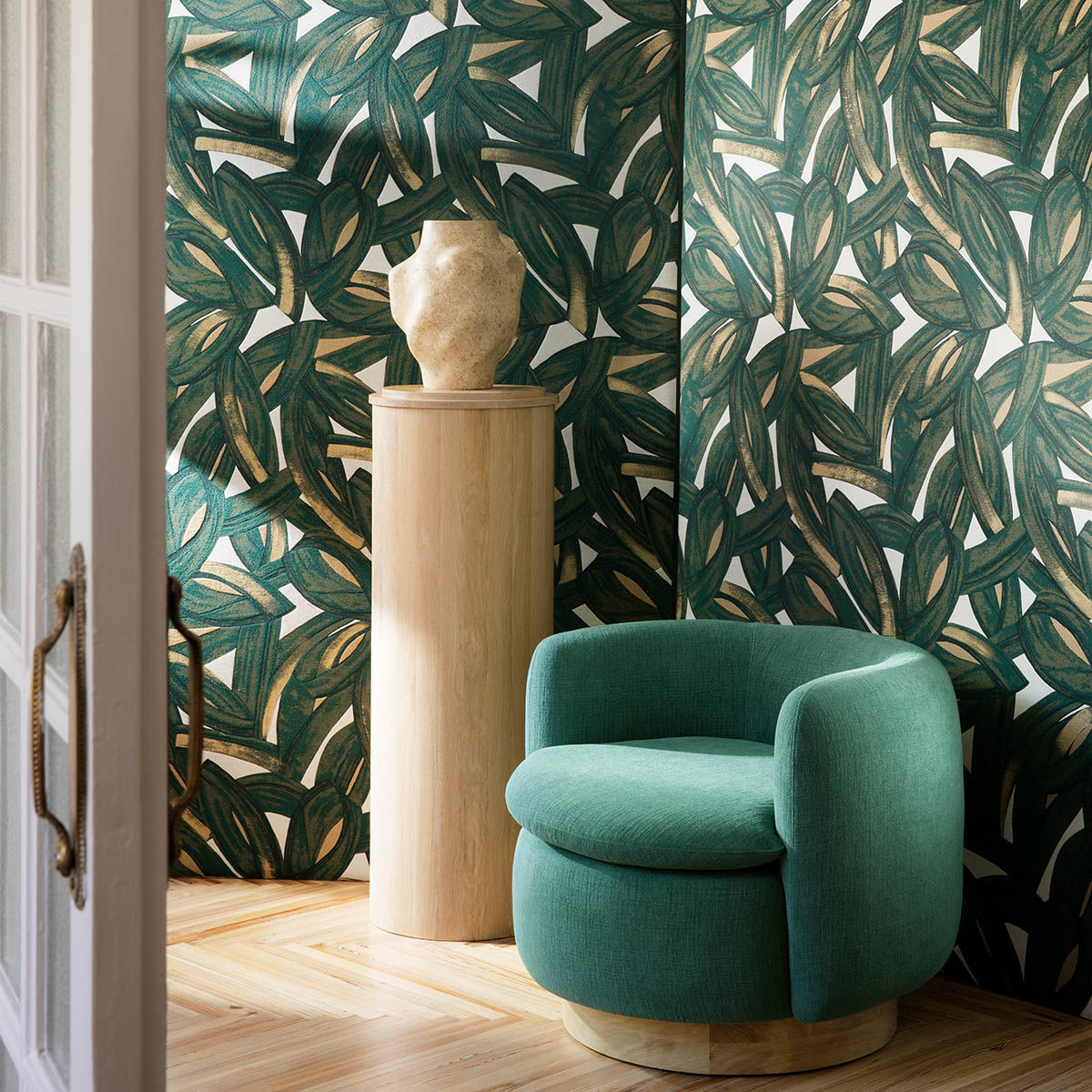 Upholstery fabric - MUSA - LIZZO - for curtain / Art Nouveau / cotton