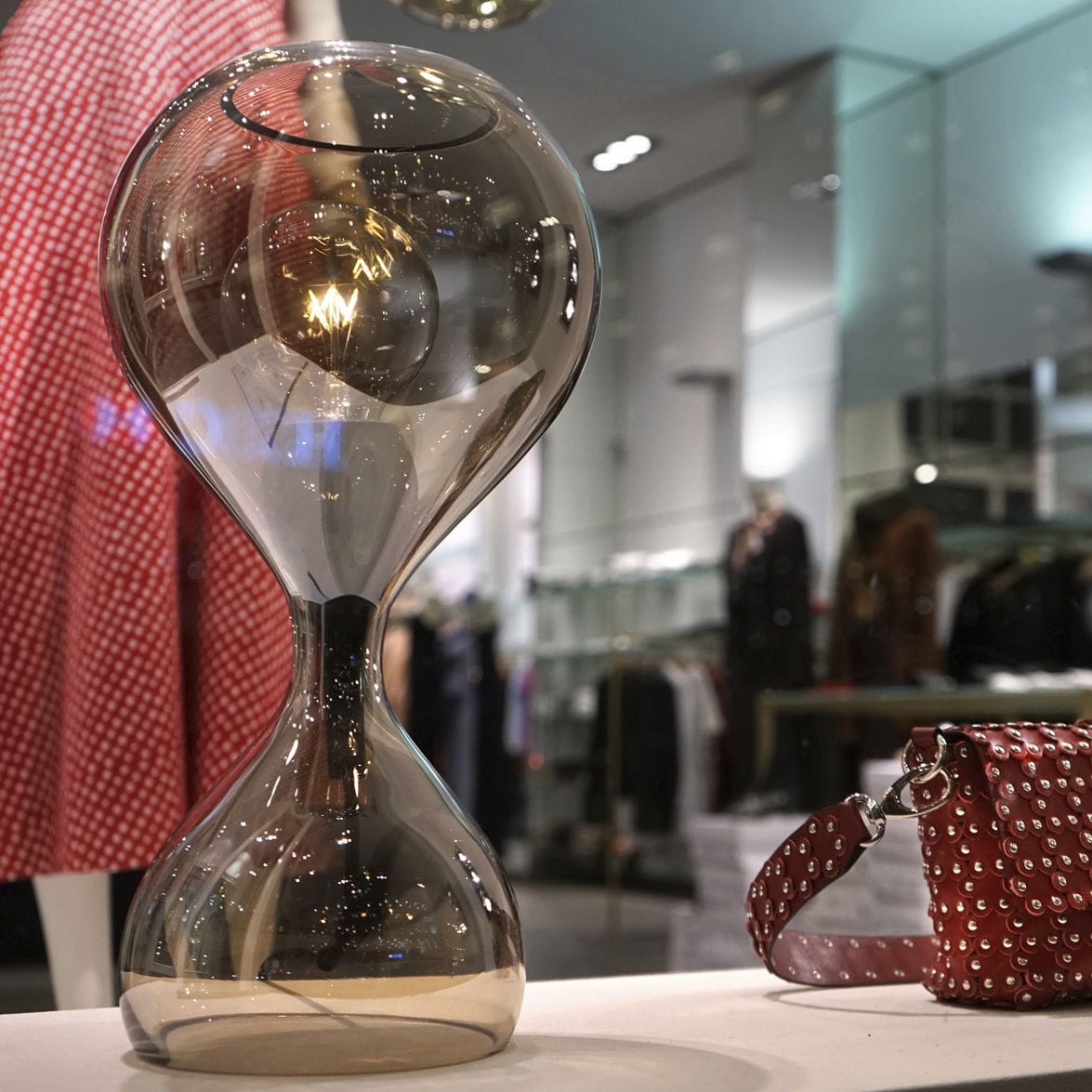 Table lamp - BLUBB - next - glass / original design / corded