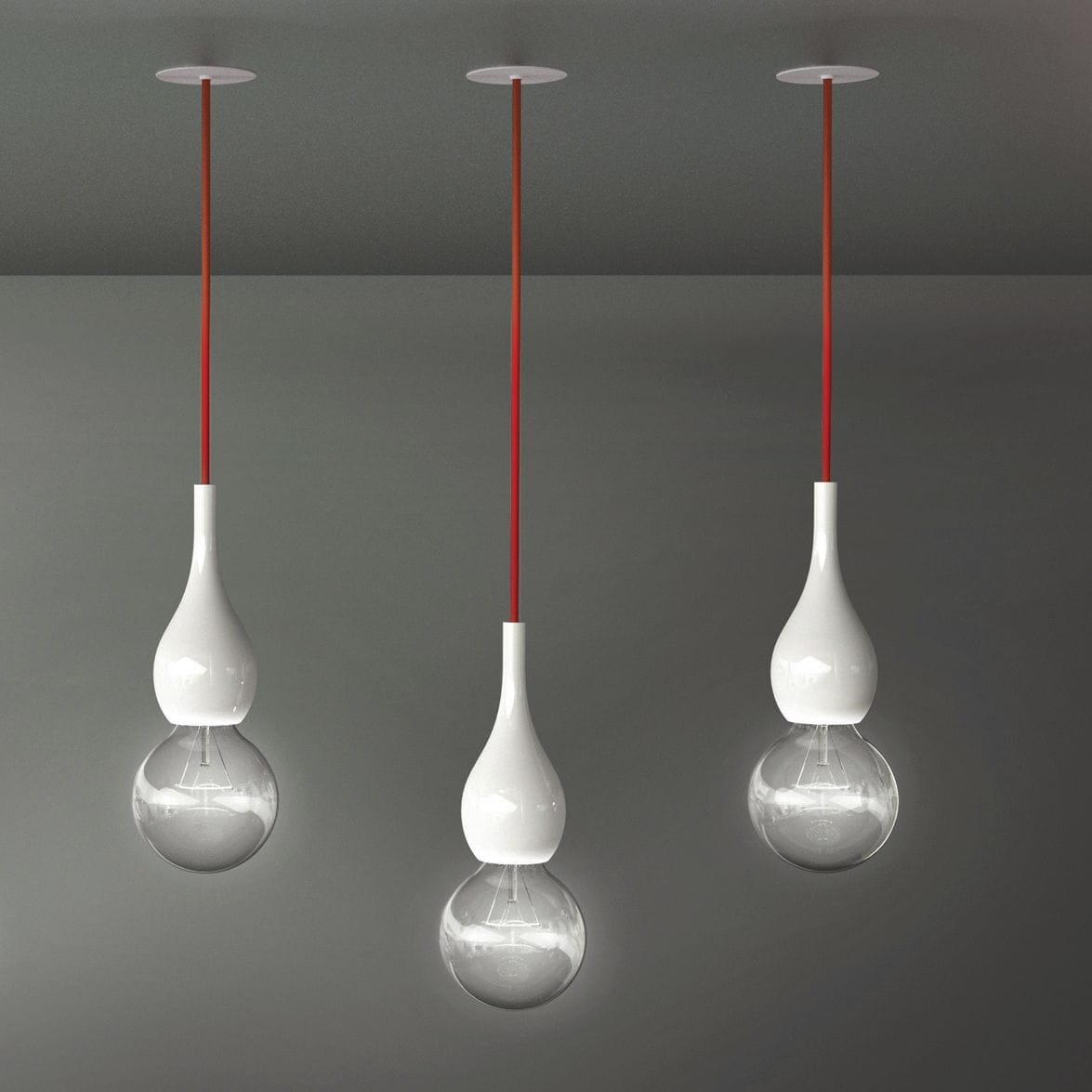 Pendant lamp - BLUBB MINI - next - glass / contemporary / corded
