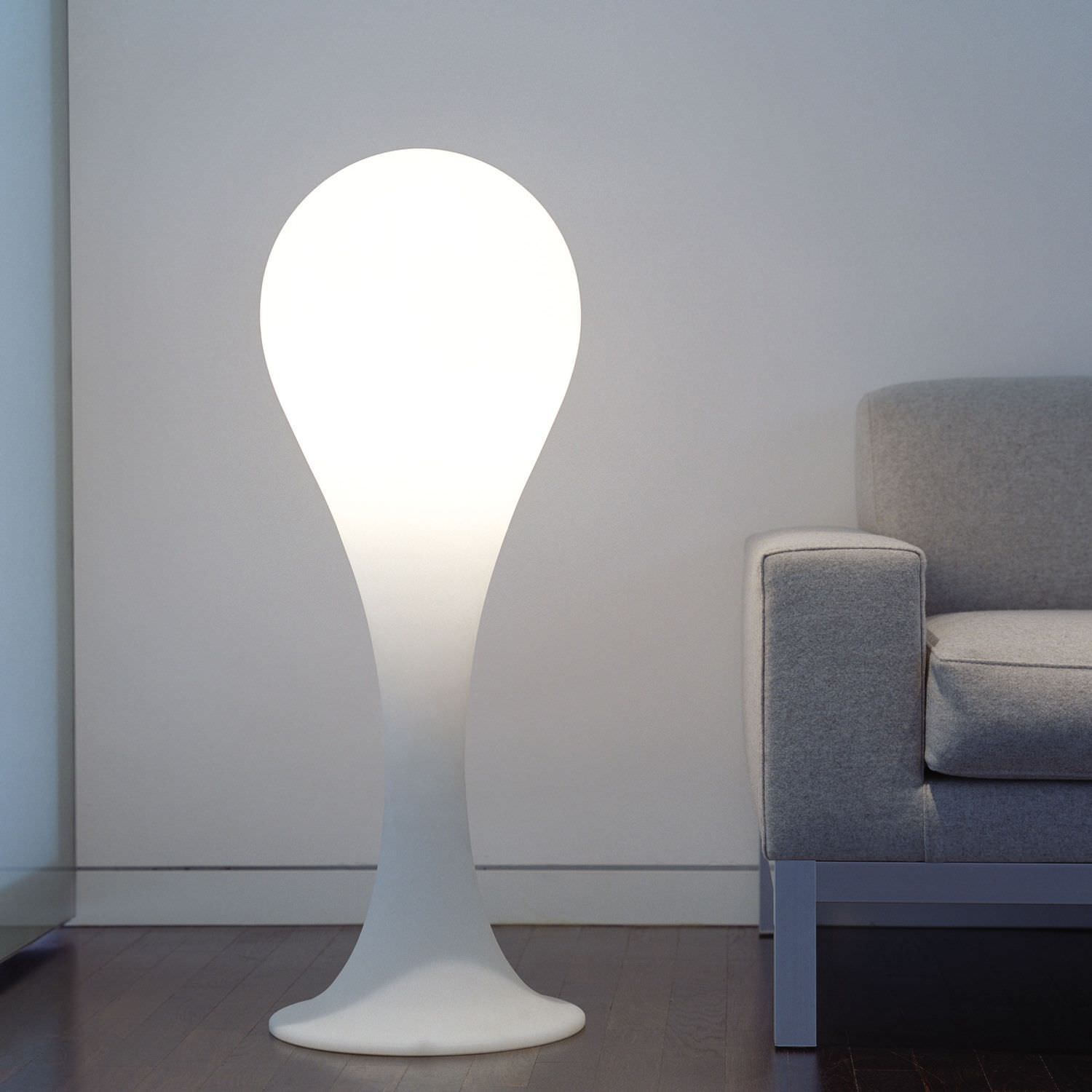 Contemporary light column - LIQUID LIGHT: DROP_4 - next - polyethylene ...