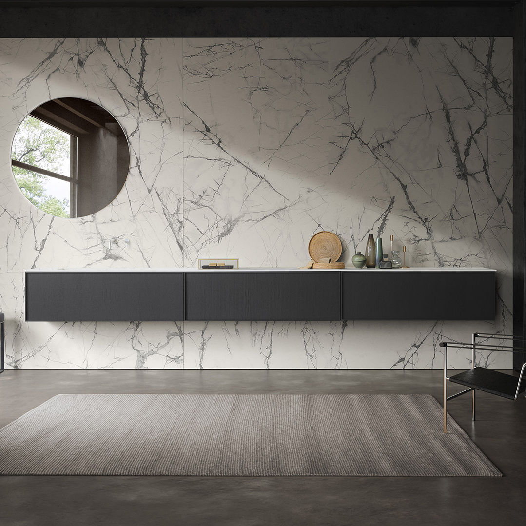 Contemporary bathroom - FRAME - MODULNOVA - stoneware / lacquered