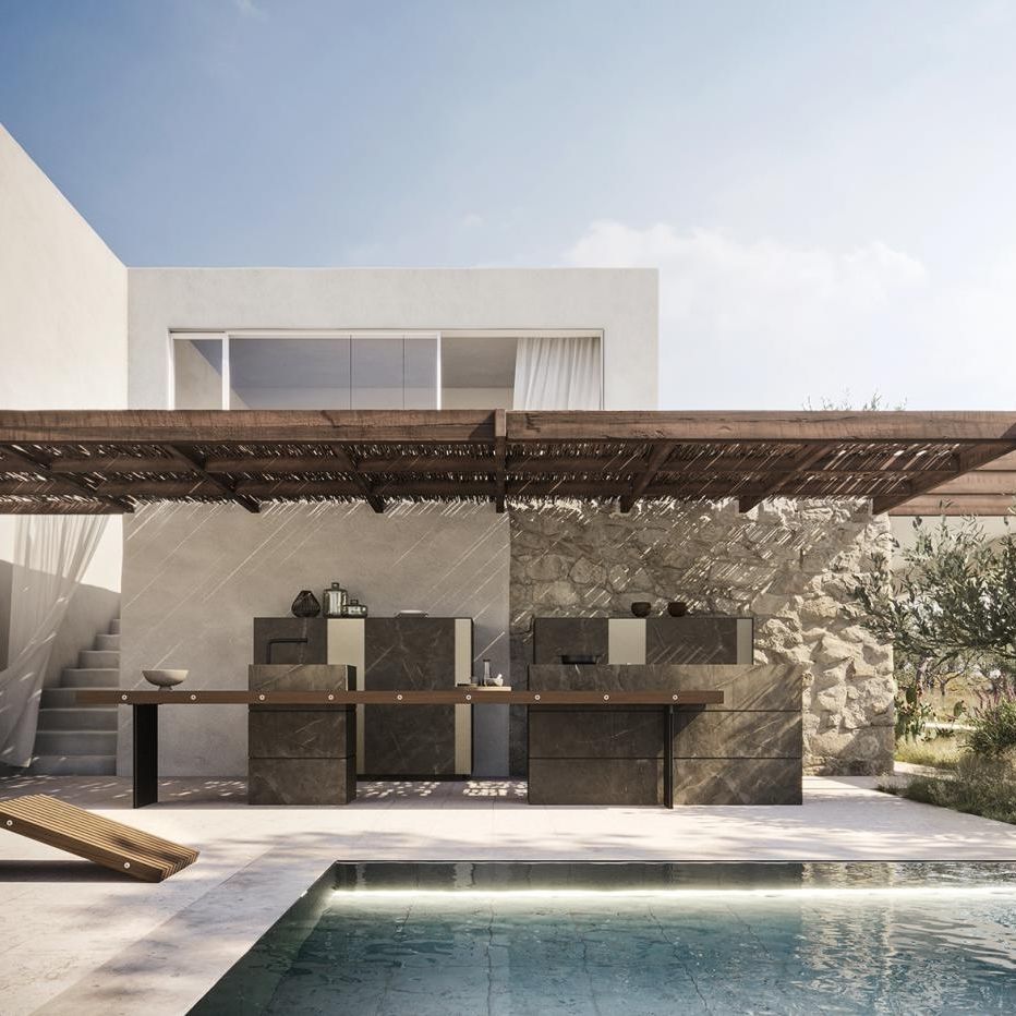 Outdoor kitchen - PROJECT 01 - MODULNOVA - contemporary / wooden ...