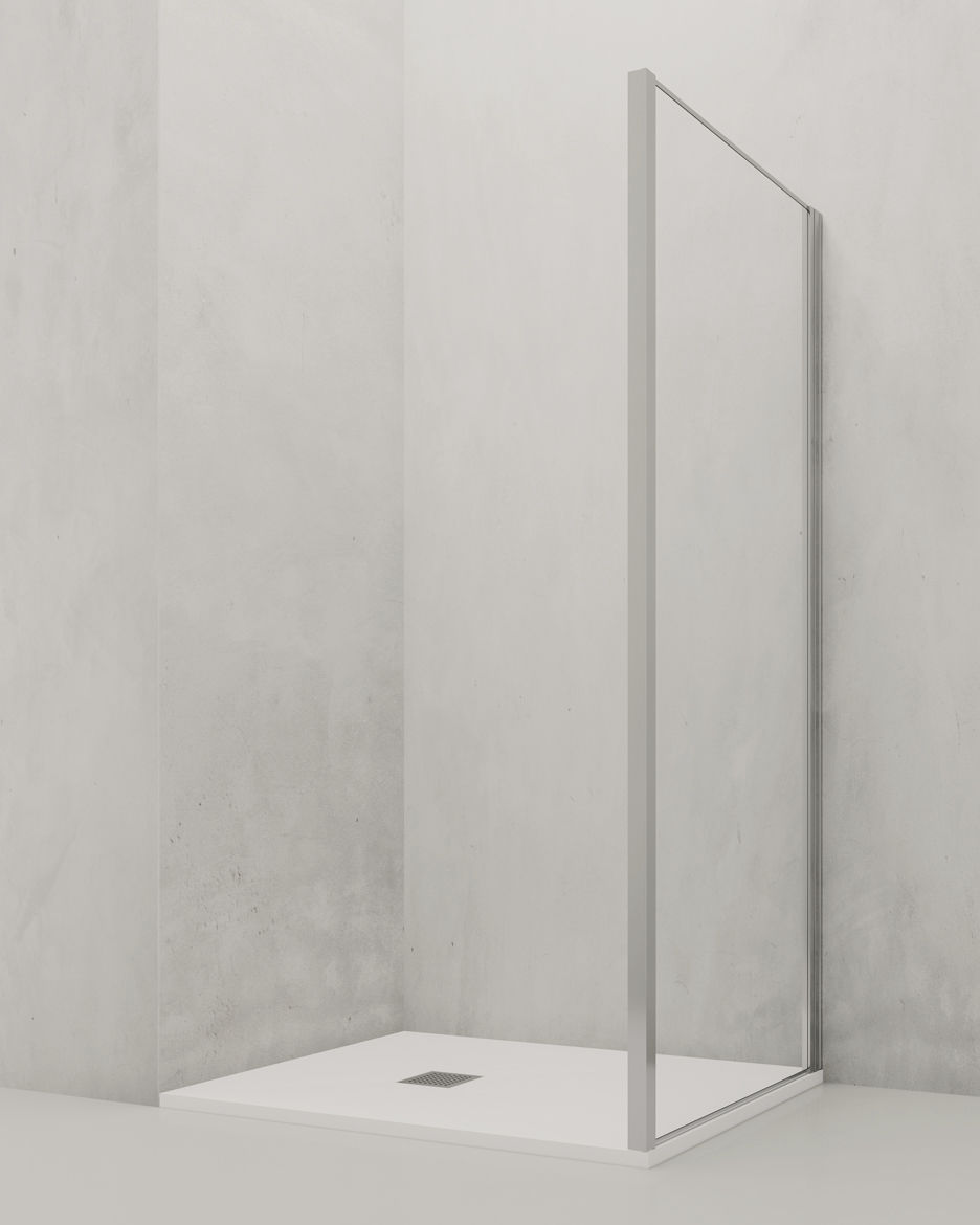 Fixed shower screen - DN-F - TDA - rectangular / corner / tempered glass