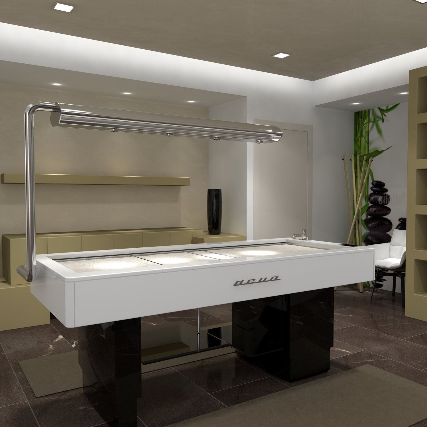 Fixed massage table - AQUA - Inbeca Wellness Equipment S.L - hydraulic ...