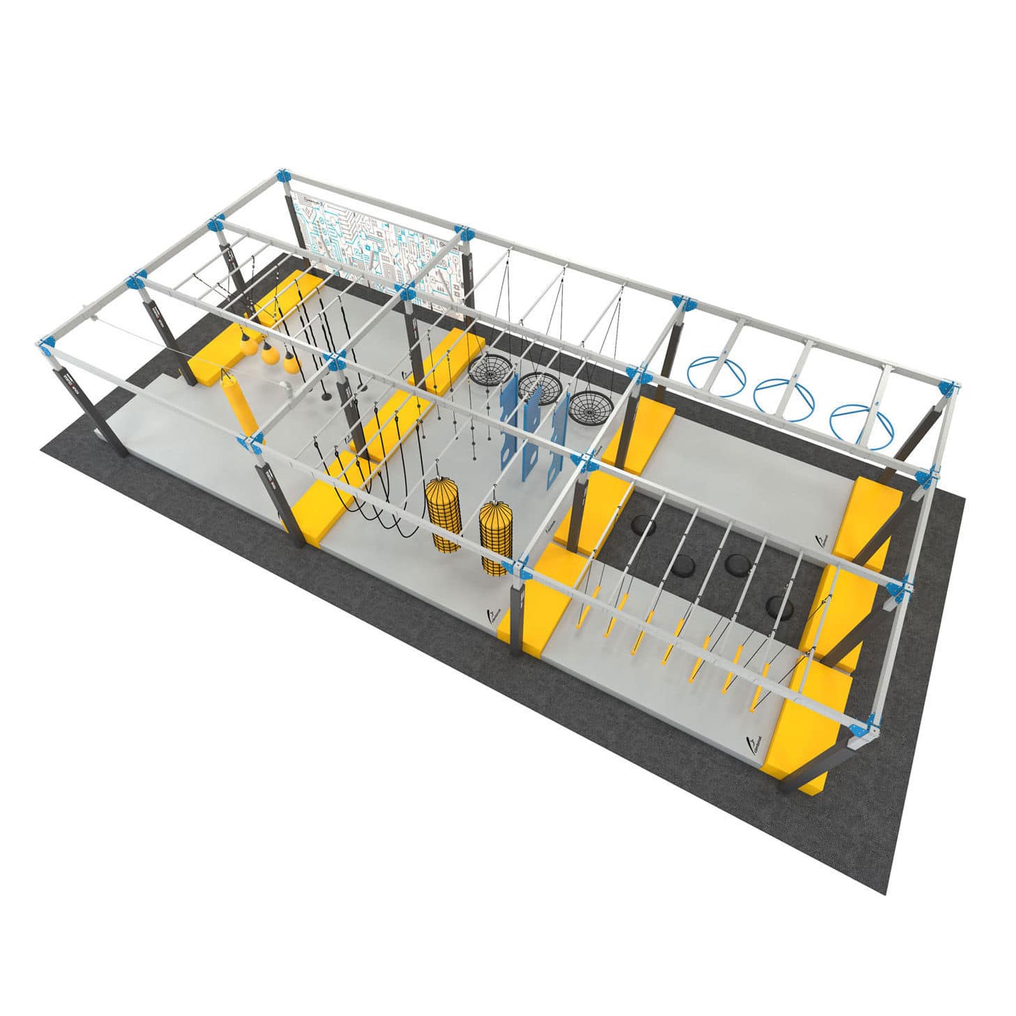 Fitness obstacle course - KID'S GROUND-BASED - Walltopia - slalom ...