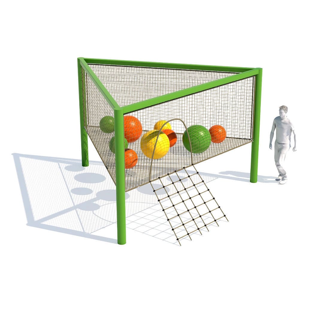Playground climbing net - TRIANGULAR MODEL - Walltopia - for public ...