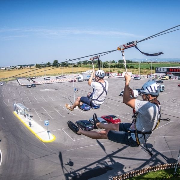 Zipline cable slide for playground - Walltopia