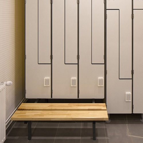 Contemporary locker room bench - 228.11 - FRANCE EQUIPEMENT - exotic ...